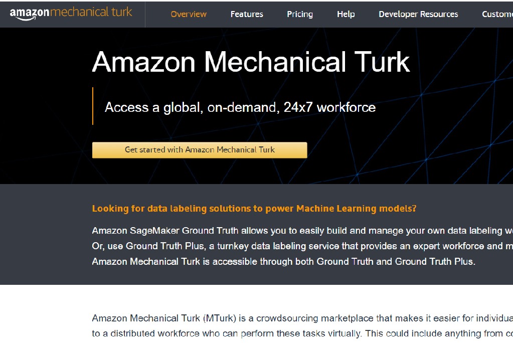 Amazon Mechanical Turk - Complete Tasks And Earn | Productivity Tools ...