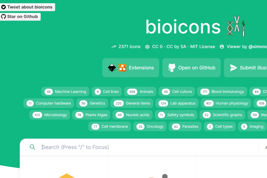 Bioicons - Free Science Illustrations | Design Tools | Product Raid ...